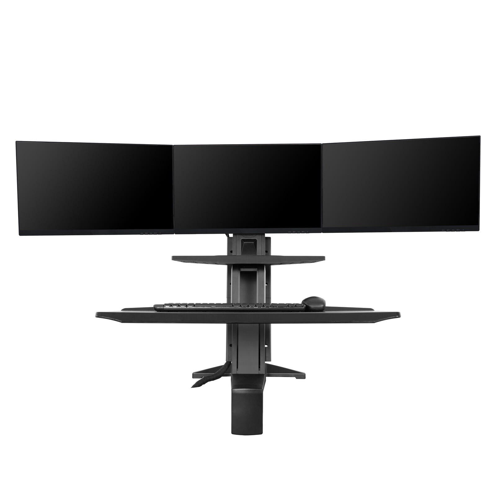 st35-3A Work station Standing TRIPLE Screen Sit Stand 19-24" up to 11k